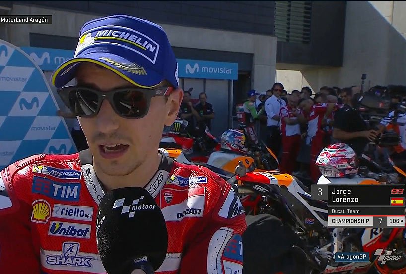 lorenzo podium - Paddock GP