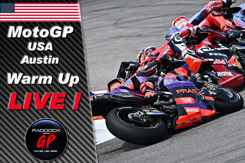 MotoGP Austin Warm Up LIVE : - Paddock GP