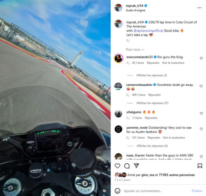 Toprak Razgatlioglu impressionne à nouveau : Chrono incroyable à Austin avec une BMW de série ...